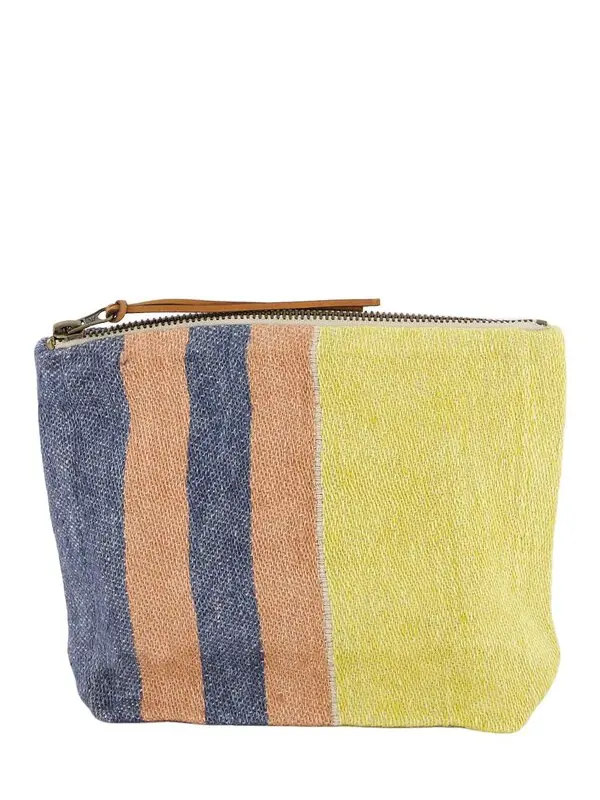 LIBECO The Belgian Pouch Red Earth Stripe - Multicolour