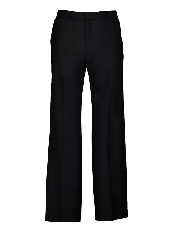 Casablanca Straight-leg Wool Trousers - Black