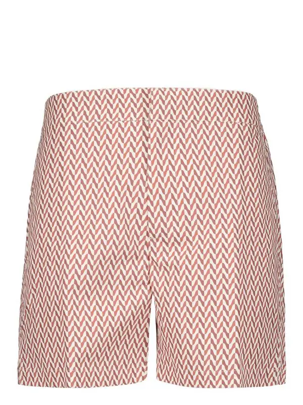 Frescobol Carioca Copacabana Herringbone Classic Swim Shorts - Red