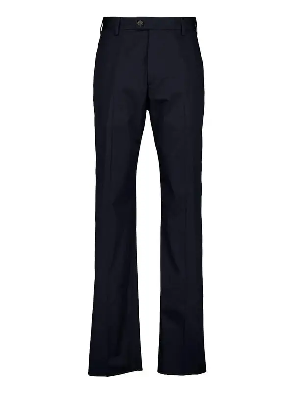 Alexander McQueen Navy Chino Trousers - Blue