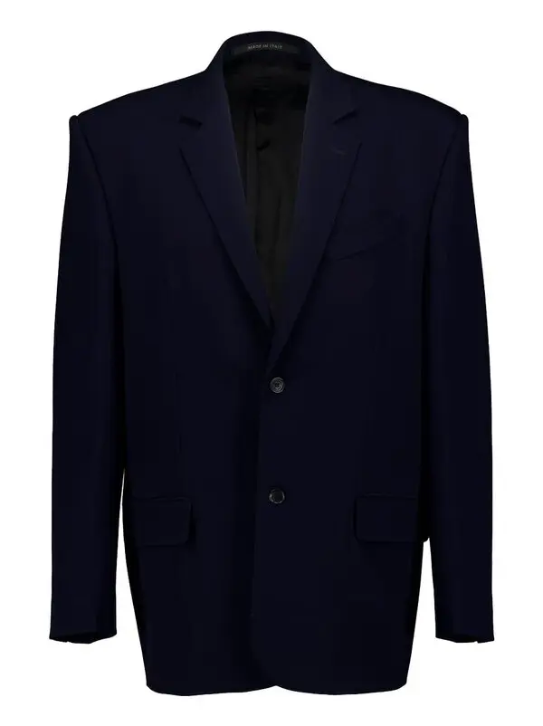 Balenciaga Single-breasted Blazer - Blue