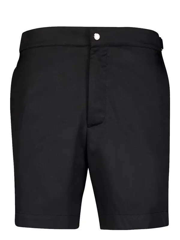 Frescobol Carioca Tailored Mid-length Swim Shorts - Black