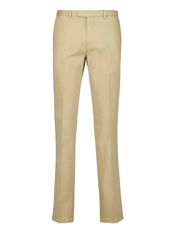 Boglioli Stretch Cotton Trousers - Beige