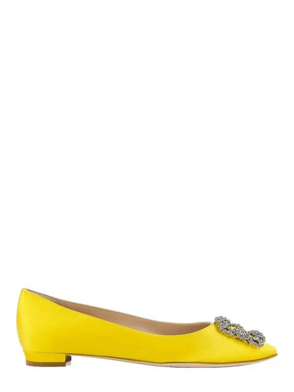 Manolo Blahnik Hangisiflat Ballerinas - Yellow