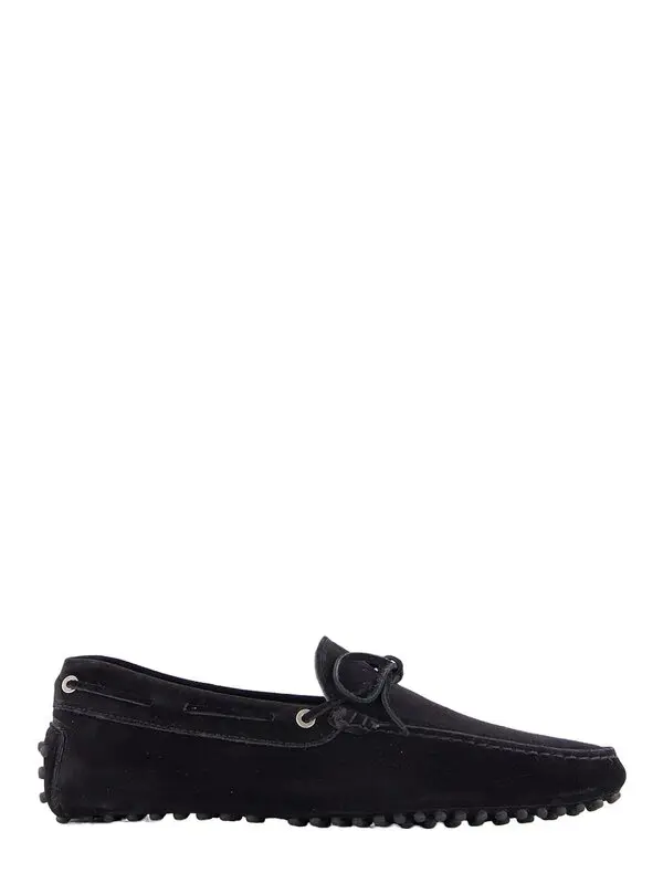 AURELIEN Suede Driving Shoes - Black