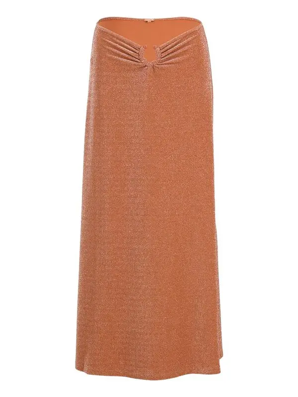 Johanna Ortiz Rainstorm Maxi Skirt - Orange