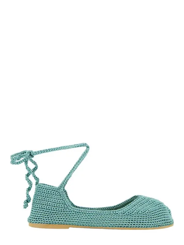 KASHURA Handmade Crochet Ballerinas - Green