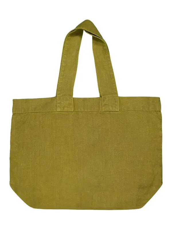 CHARVET ÉDITIONS Olive Linen Escapade Bag - Green