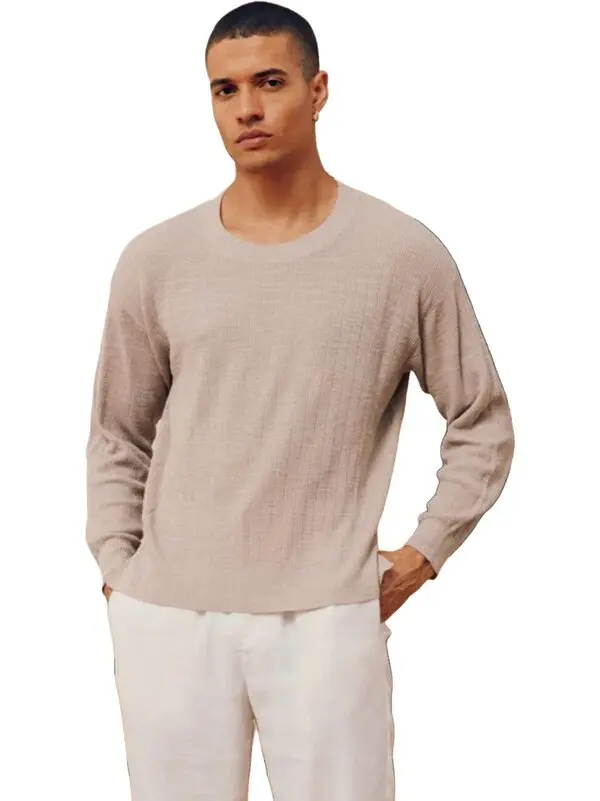 Frescobol Carioca Sancho Slim-fit Knit - Beige