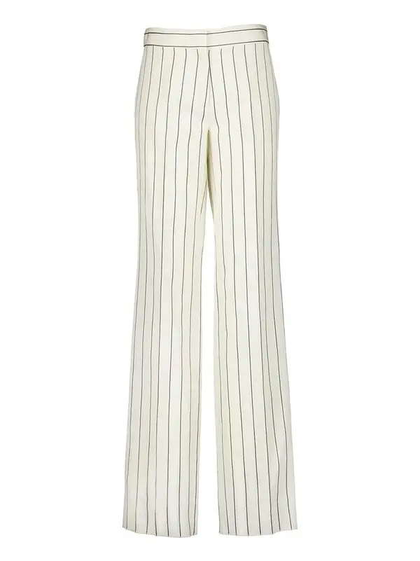Stella McCartney Pinstripe Straight-leg Trousers - Cream
