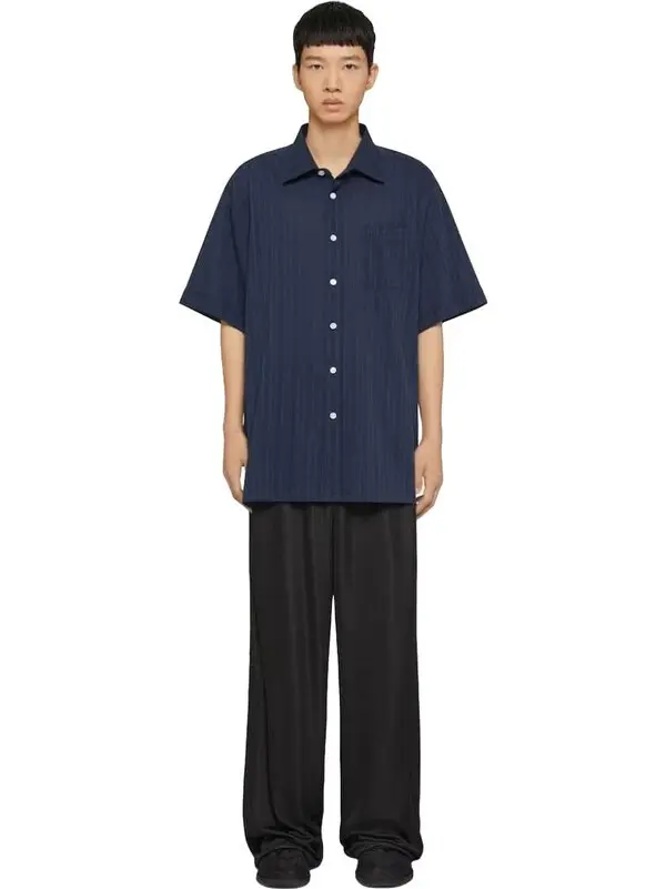 Givenchy Cotton Voile Shirt With Stripes - Blue