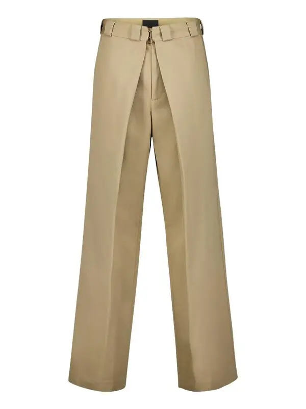 Givenchy Canvas Wide-leg Chinos - Beige