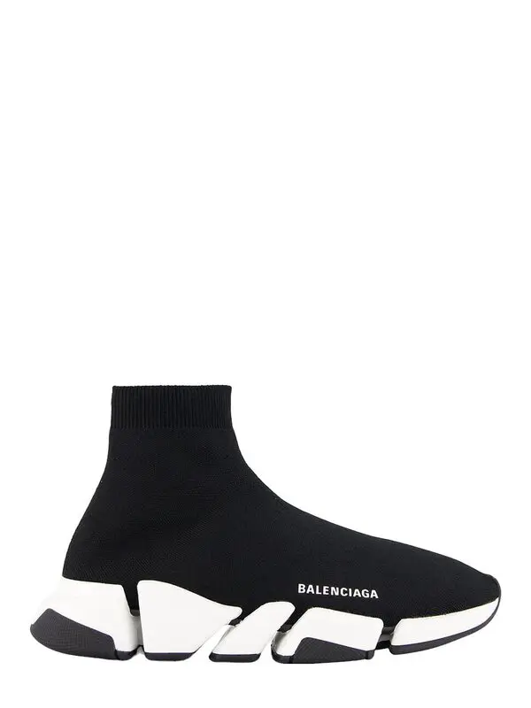 Balenciaga Speed 2.0 Recycled Knit Sneakers - Black