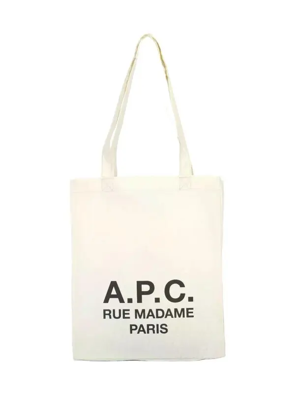 A.p.c. Logo-print Shoulder Bag - Neutrals