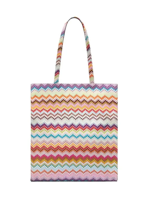Missoni Chevron Pattern Shoulder Bag - White