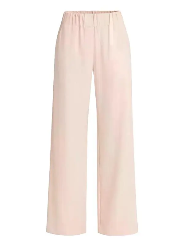 KOCCA Elasticated-waist Wide Leg Trousers - Pink