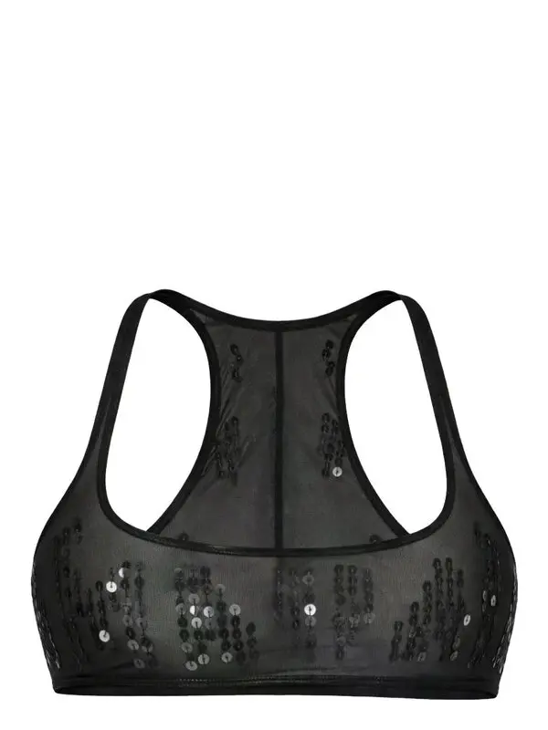 Rick Owens Sequin-embellished Top - Black