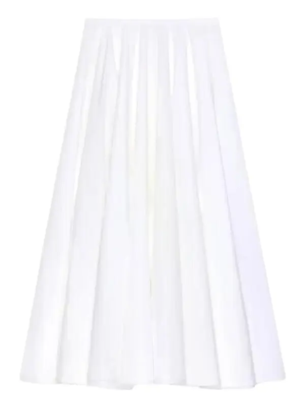 Givenchy Poplin Pleated Skirt - White