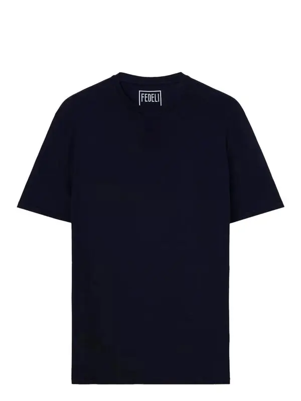 Fedeli Gary Cotton T-shirt - Blue