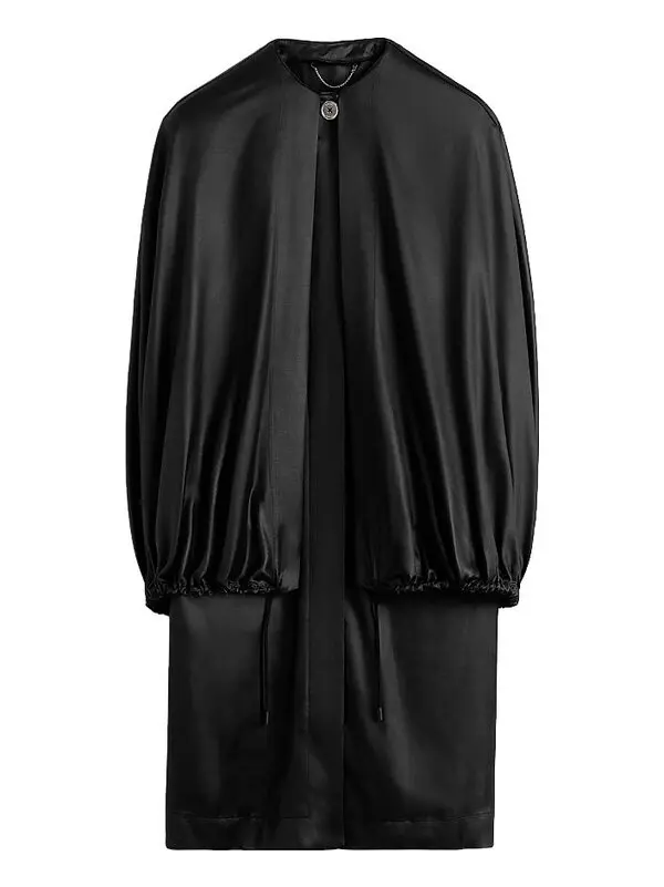 TOTEME Detachable Cape Evening Coat - Black
