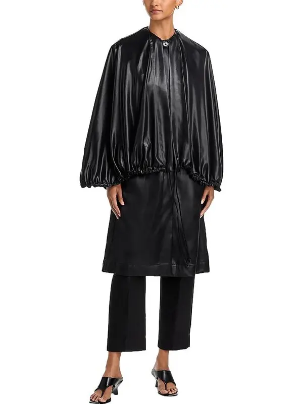 TOTEME Detachable Cape Evening Coat - Black