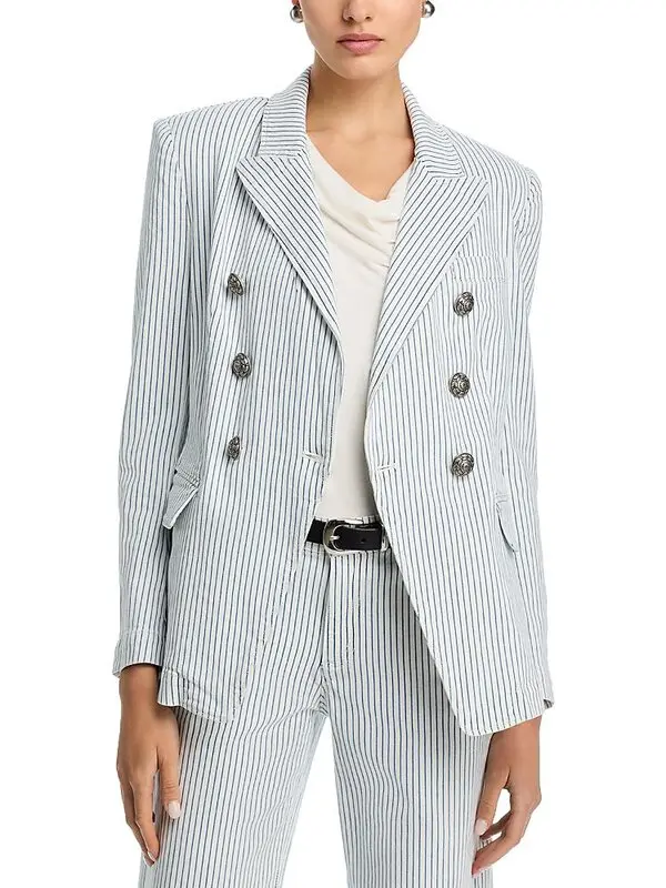 Kobi Halperin Cera Striped Jacket - Ivory Multi