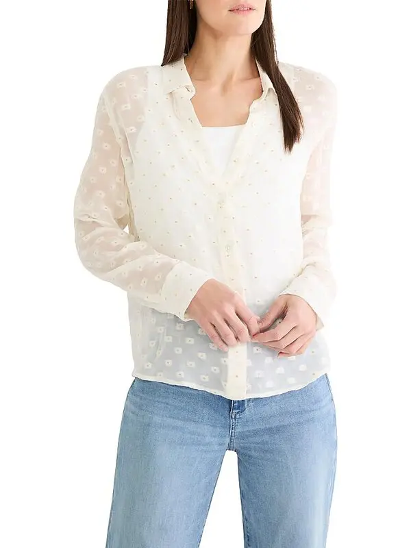 NIC+ZOE Aura Dot Shirt - White Multi