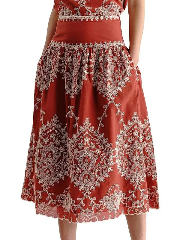 CARTOLINA Georgia Skirt - Saffron