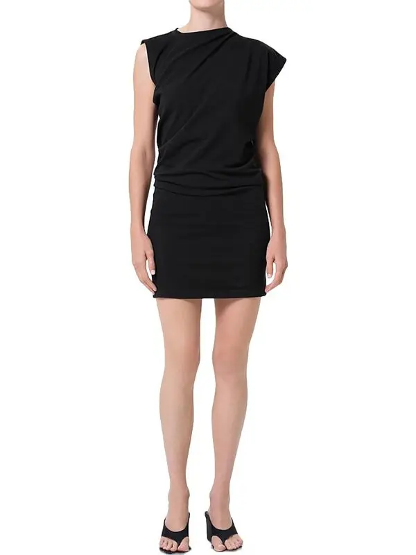 AGOLDE Beth Asymmetric Dress - Black