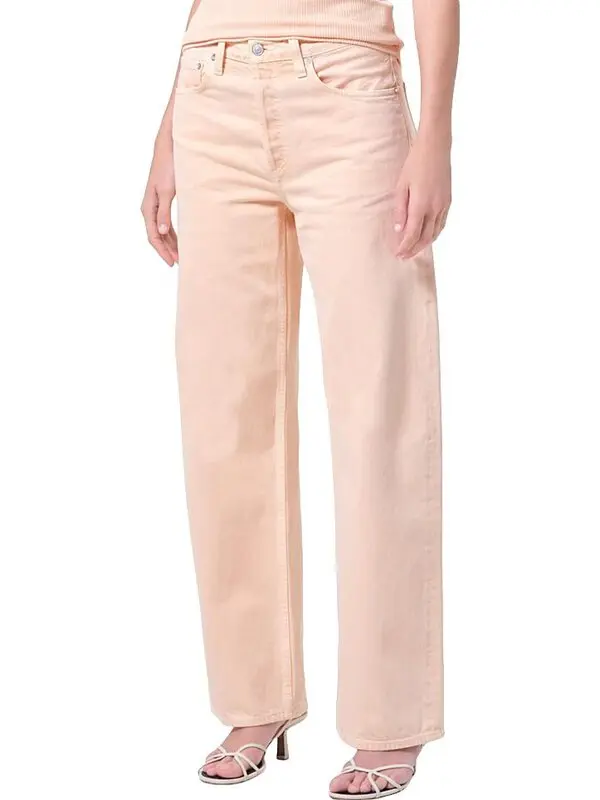 AGOLDE Arc Mid-rise Wide-leg Jeans - Sun Filter
