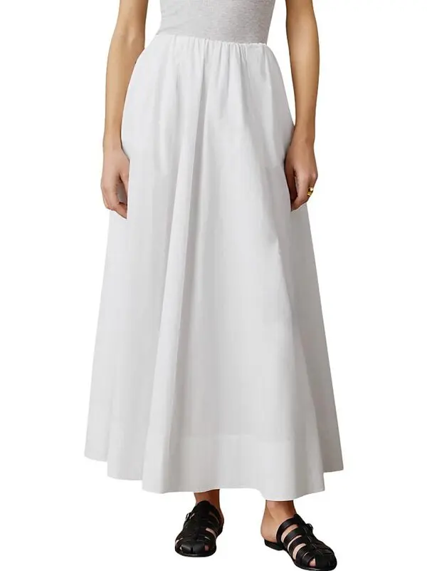 Faherty Brand Coastal Poplin Nera Skirt - White