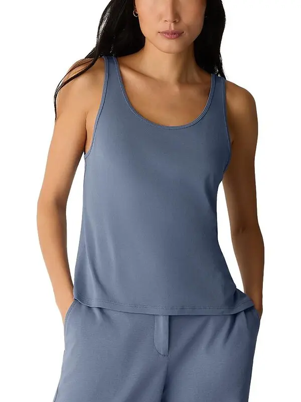 Eileen Fisher Scoop Neck Sleeveless Top - Flint