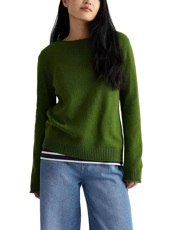 SEASALT CORNWALL Rosefinch Sweater - Cedar Green