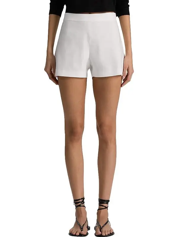 Alice + Olivia Hera High-rise Flare Back Shorts - Off White
