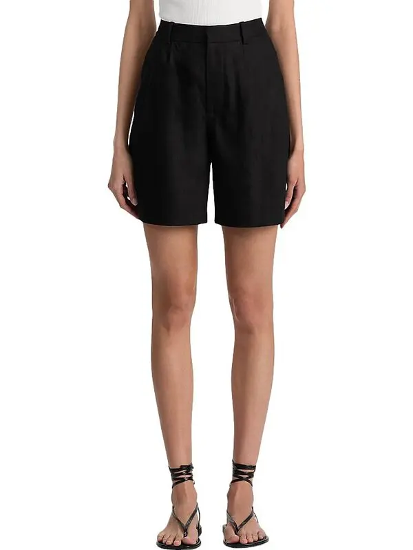 Alice + Olivia Conry Relaxed Long Shorts - Black