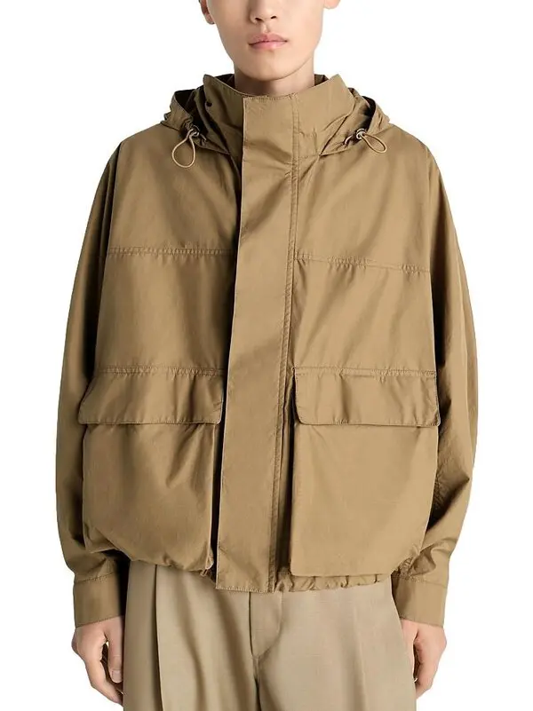 LEMAIRE Short Rain Parka - Khaki