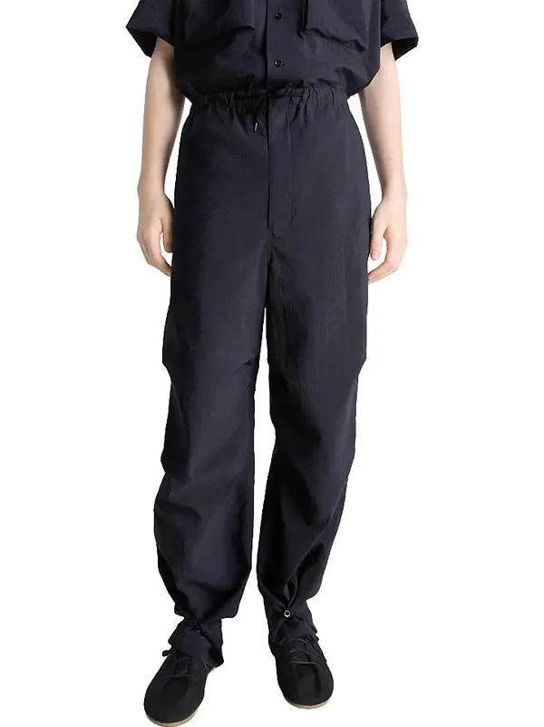 LEMAIRE Boxy Fit Parachute Pants - Squid Ink