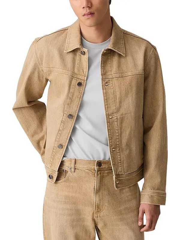 Theory Mod Trucker Jacket - Washed Brown