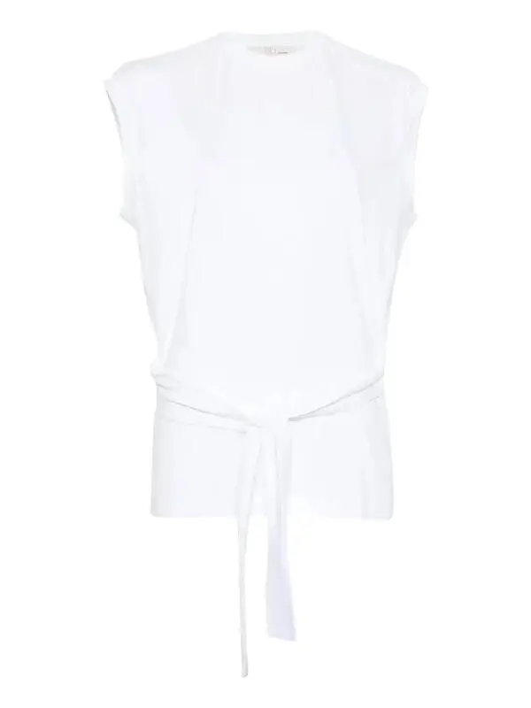 TELA Tied-waist T-shirt - White