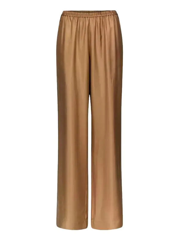 LOULOU Alera Wide Leg Trousers - Brown