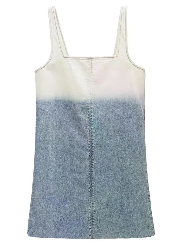 Rag & Bone Square-neck Mini Dress - Blue
