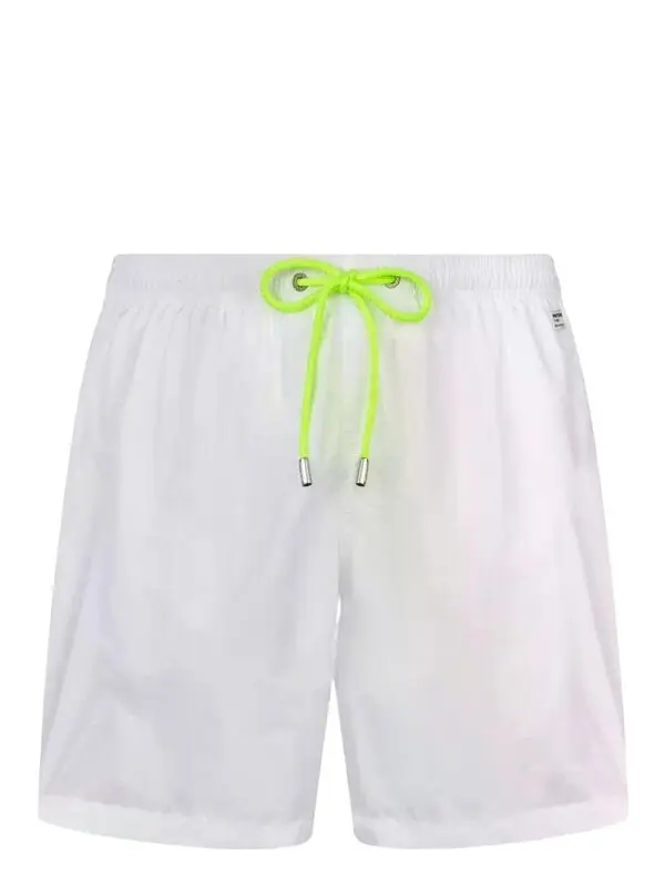 MC2 SAINT BARTH Drawstring-fastening Beach Shorts - White