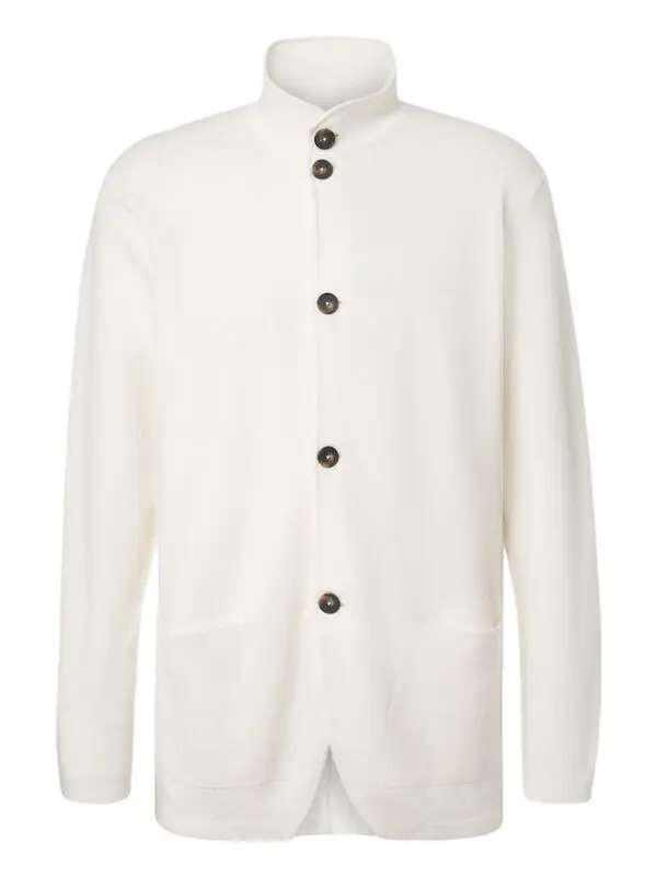 Kiton Linen And Cotton Cardigan - White