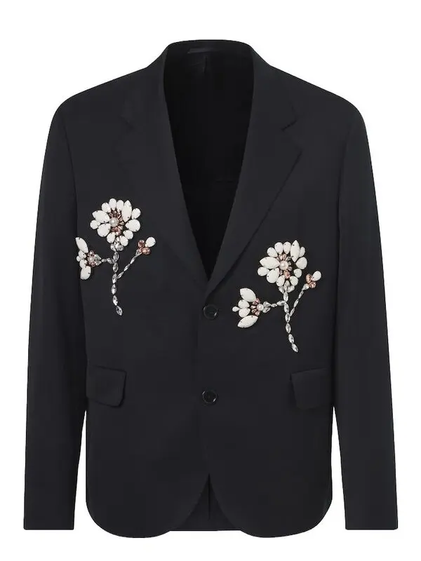 Simone Rocha Embellished Blazer - Black