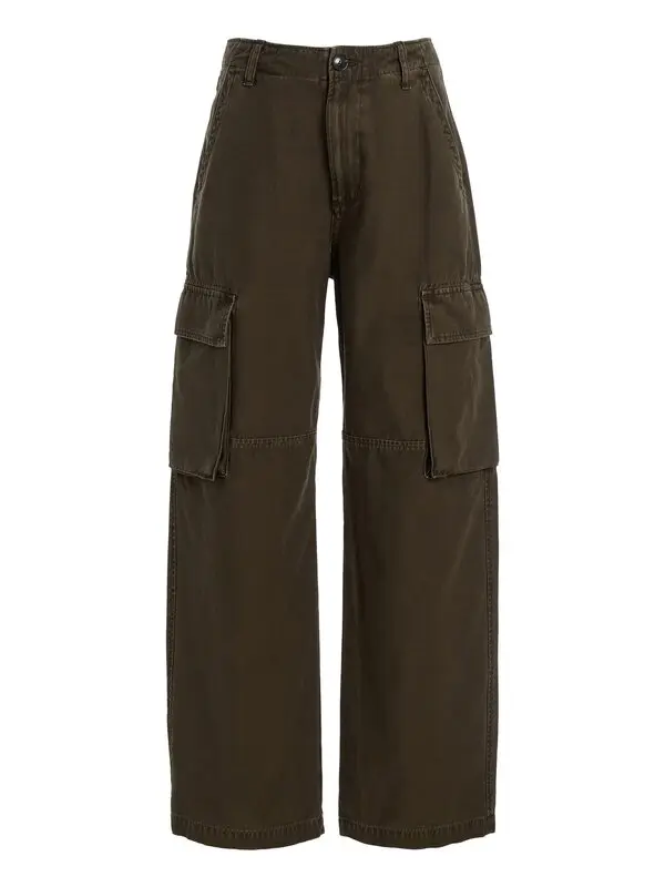 Citizens Of Humanity Esme Cotton Cargo Trousers - Green