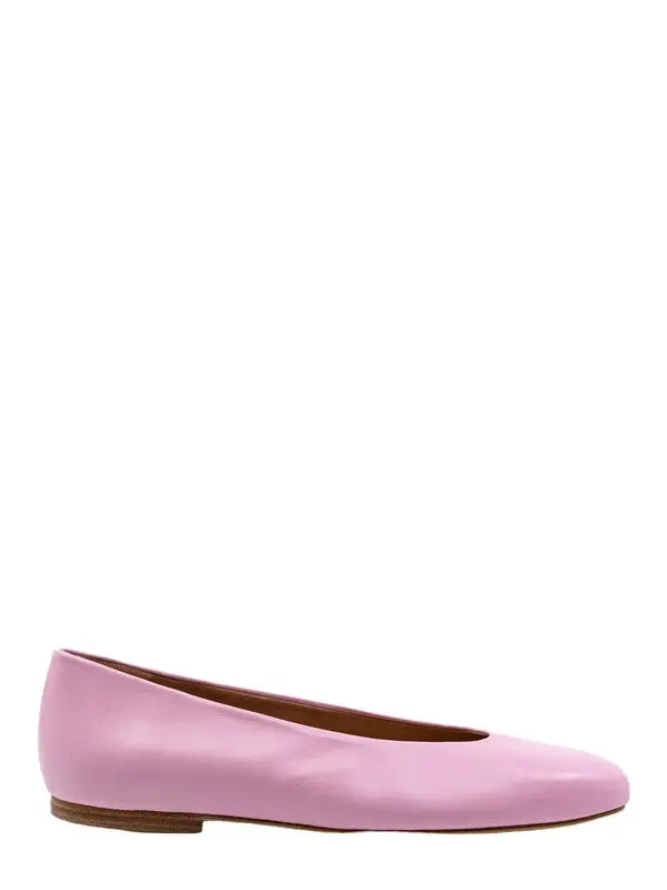 ANDREA GOMEZ Dalia Leather Ballet Flats - Light Pink