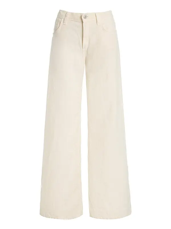 Citizens Of Humanity Nora Low-rise Linen Trousers - Ivory