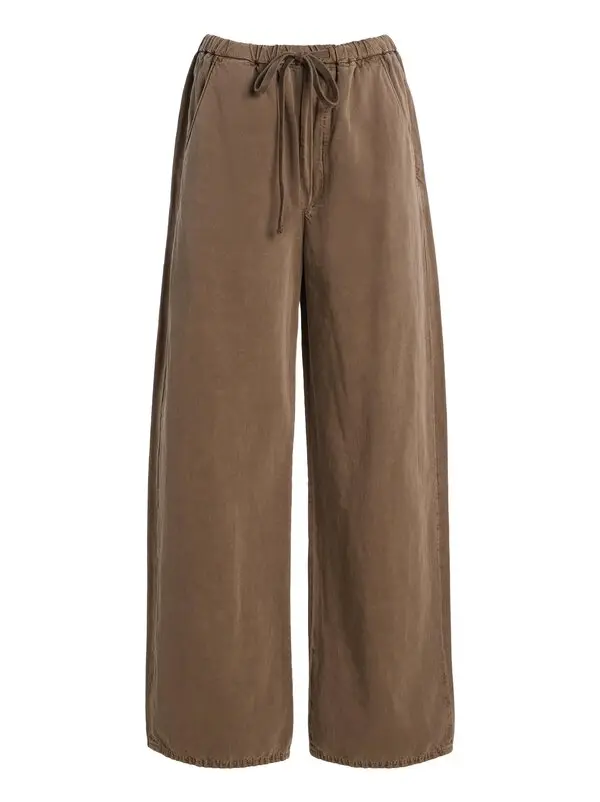 Citizens Of Humanity Aurora Cotton-flax Sweatpants - Brown