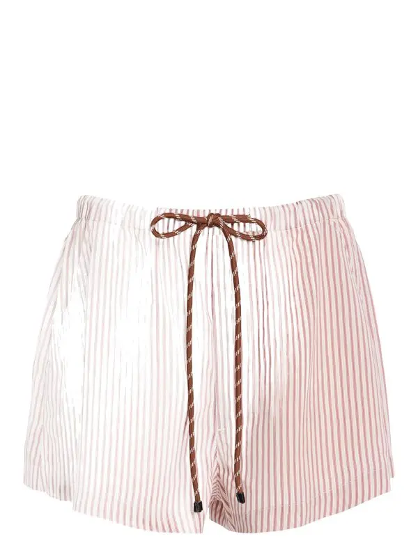Citizens Of Humanity Este Striped Drawstring Shorts - Pink