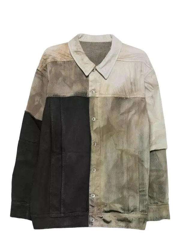 Rick Owens Jumbo Worker Panelled Jacket - Neutrals